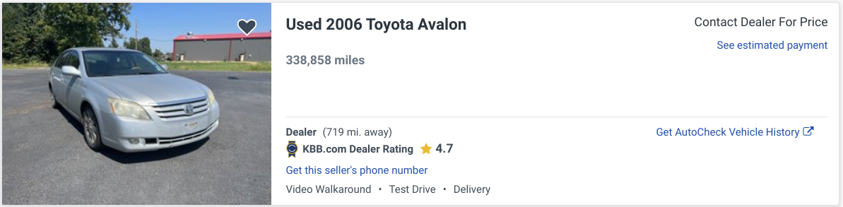 How Many Miles Can A Toyota Avalon Last? (+Reliability Scores) - The ...